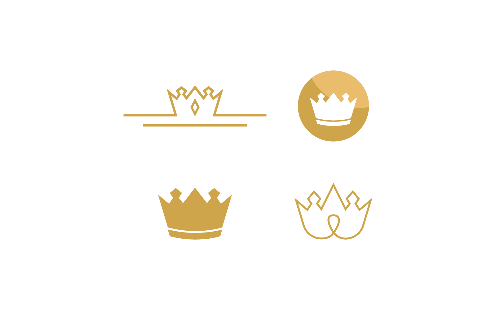 Kronen-Logo-Vorlage, Symbol-Vektordesign - TemplateMonster