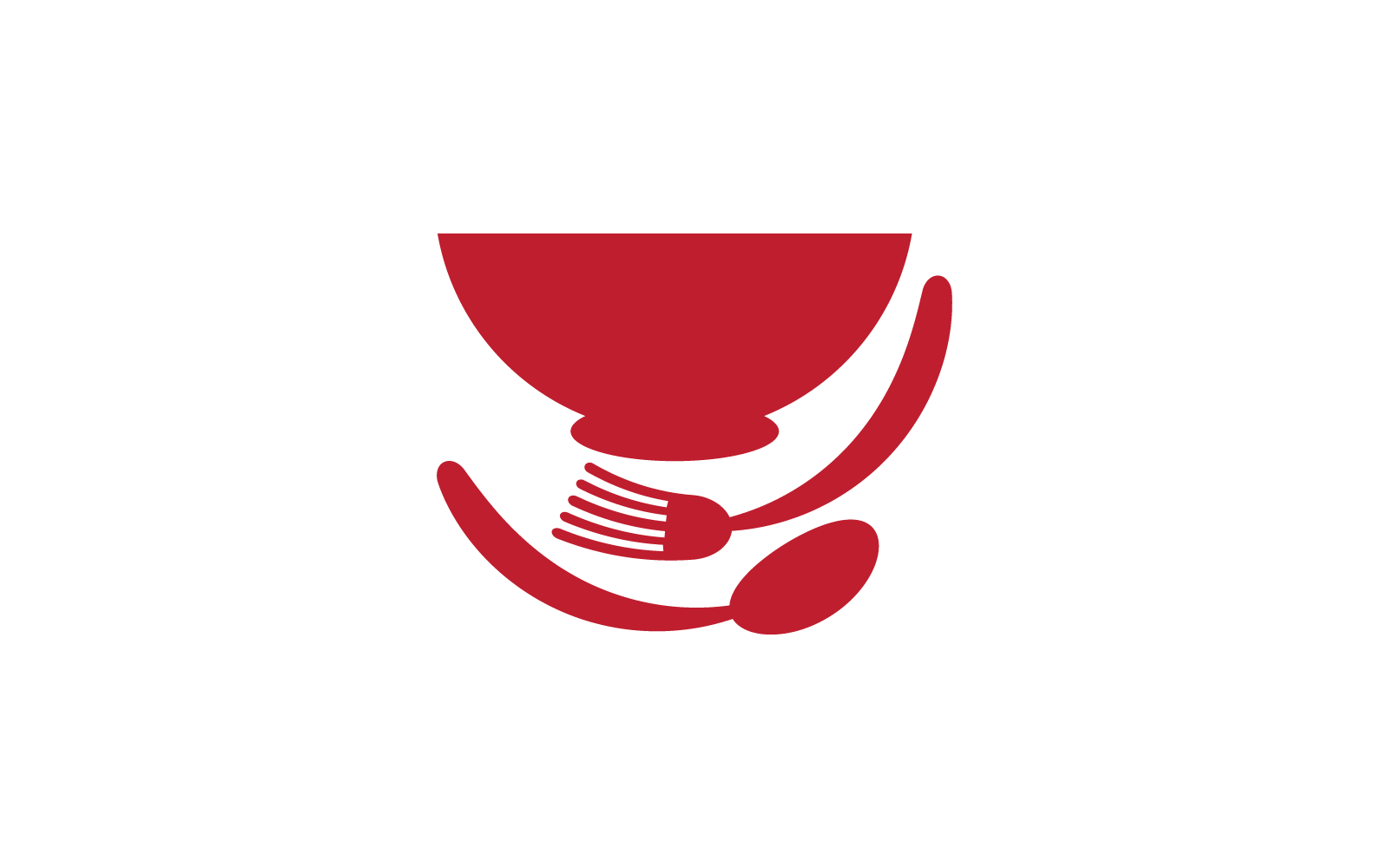 Çatal ve kaşık logo vektör simgesi tasarım şablonu