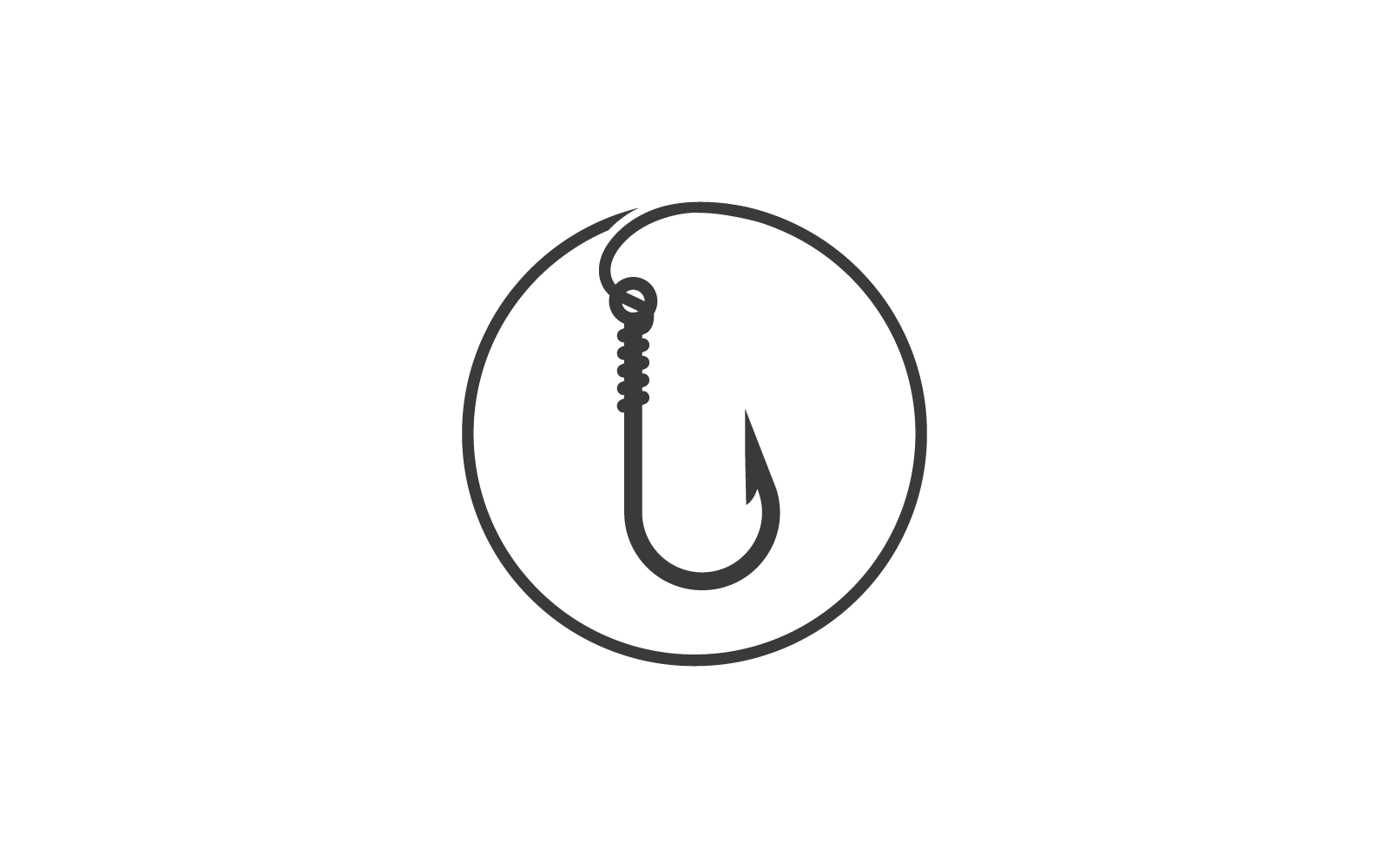 Diseño plano del ejemplo del vector del icono del señuelo