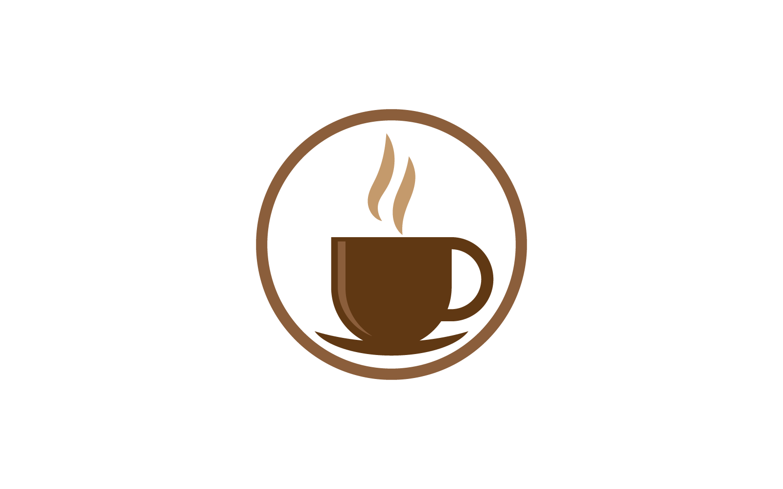 Vector de plantilla de ilustración de logotipo de taza de café