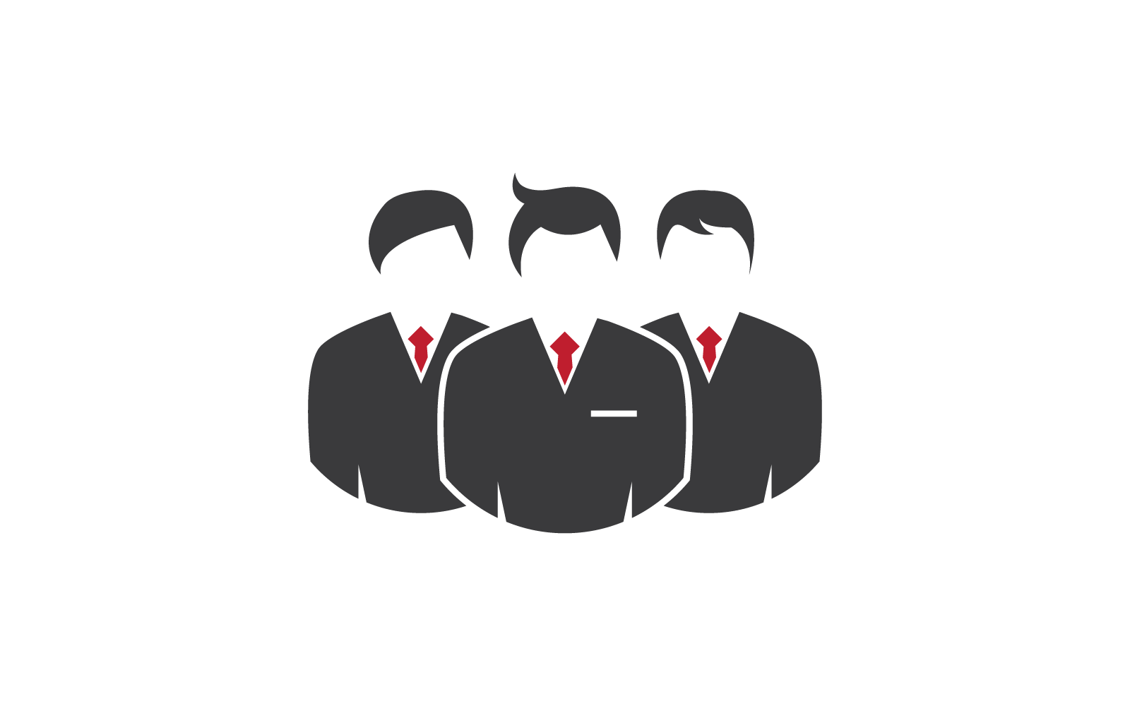Homme d'affaires logo vecteur icône design plat