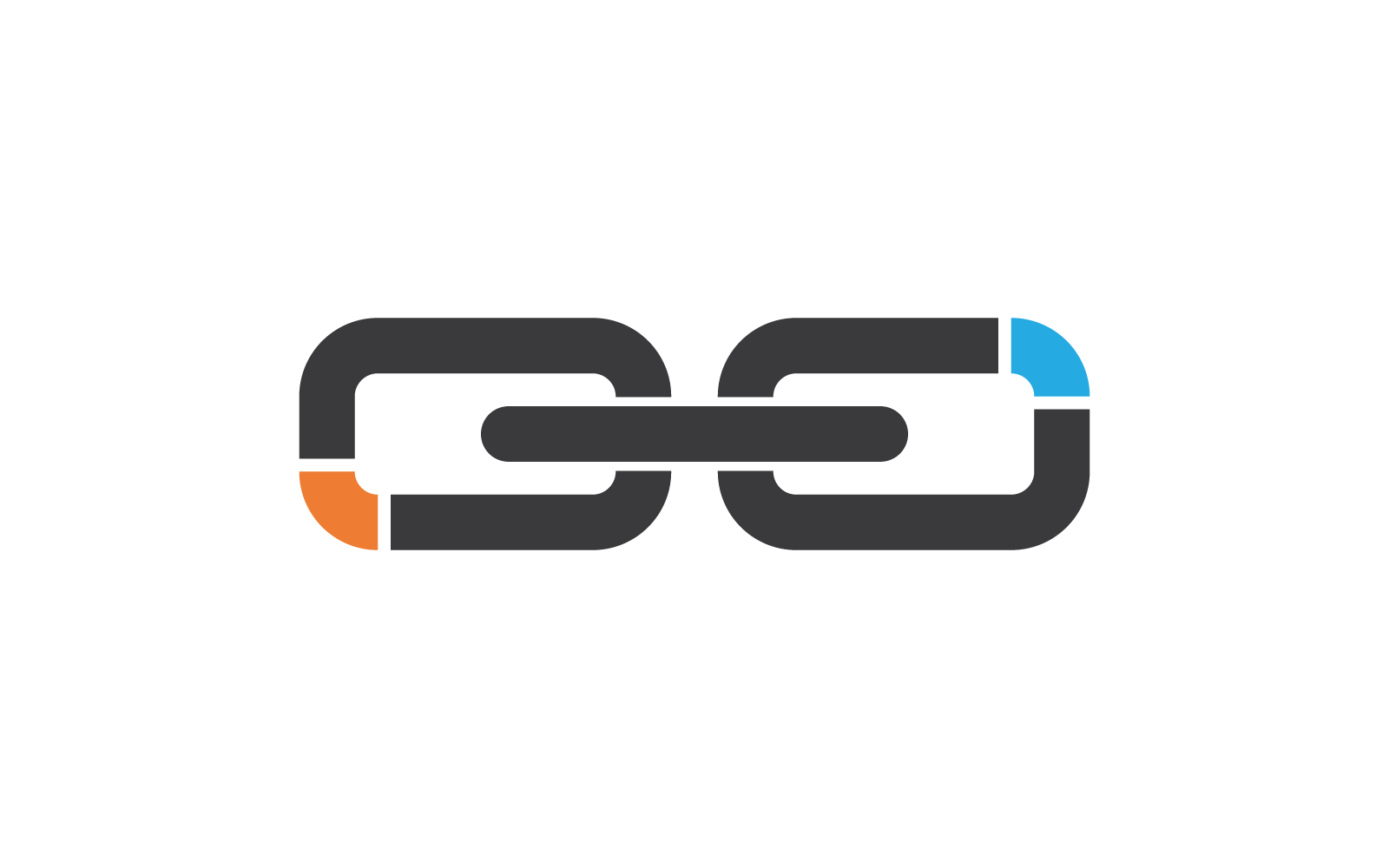 Chaîne illustration logo icône vecteur design plat