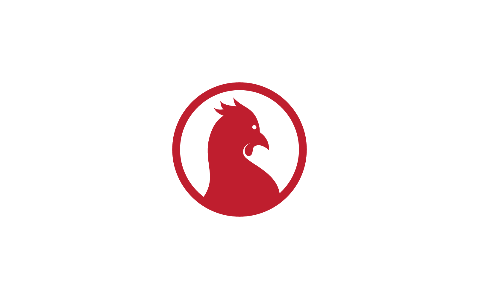 Modèle d'illustration de logo vectoriel de logo de coq