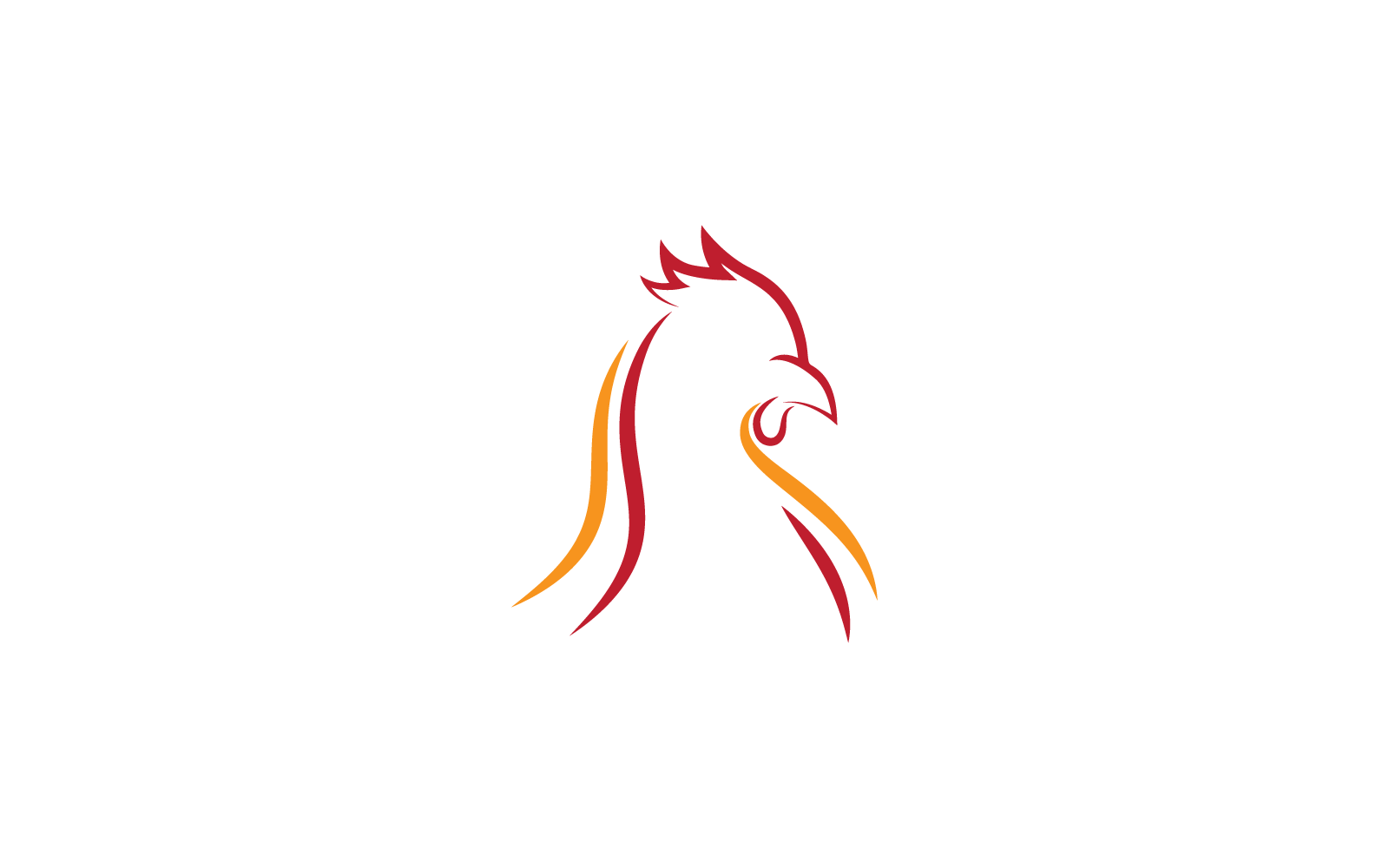 Modèle de logo de coq illustration d'icône vectorielle