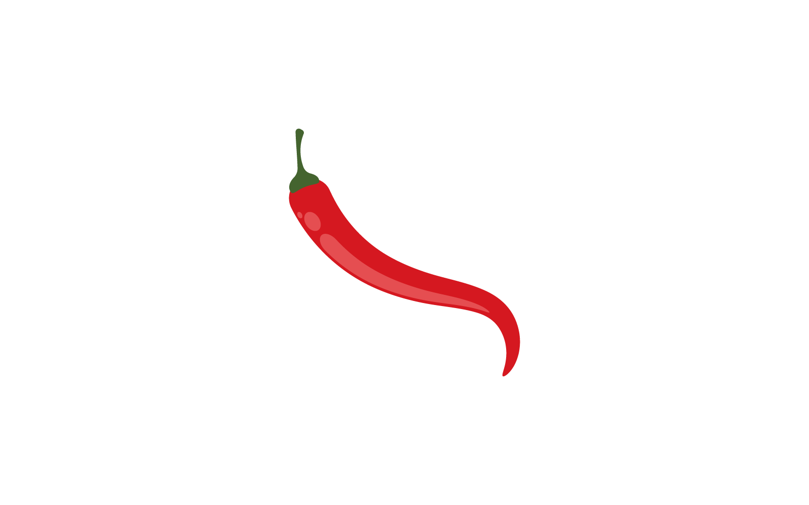 Plantilla de diseño de vectores de ilustración de Red Hot Chili