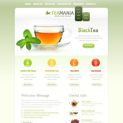 Tea Shop Website Templates | TemplateMonster
