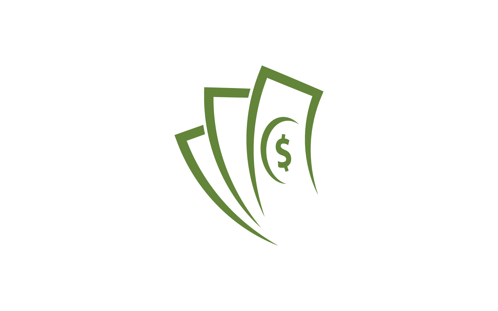 Modèle de conception plate d'icône de logo vectoriel argent dollar