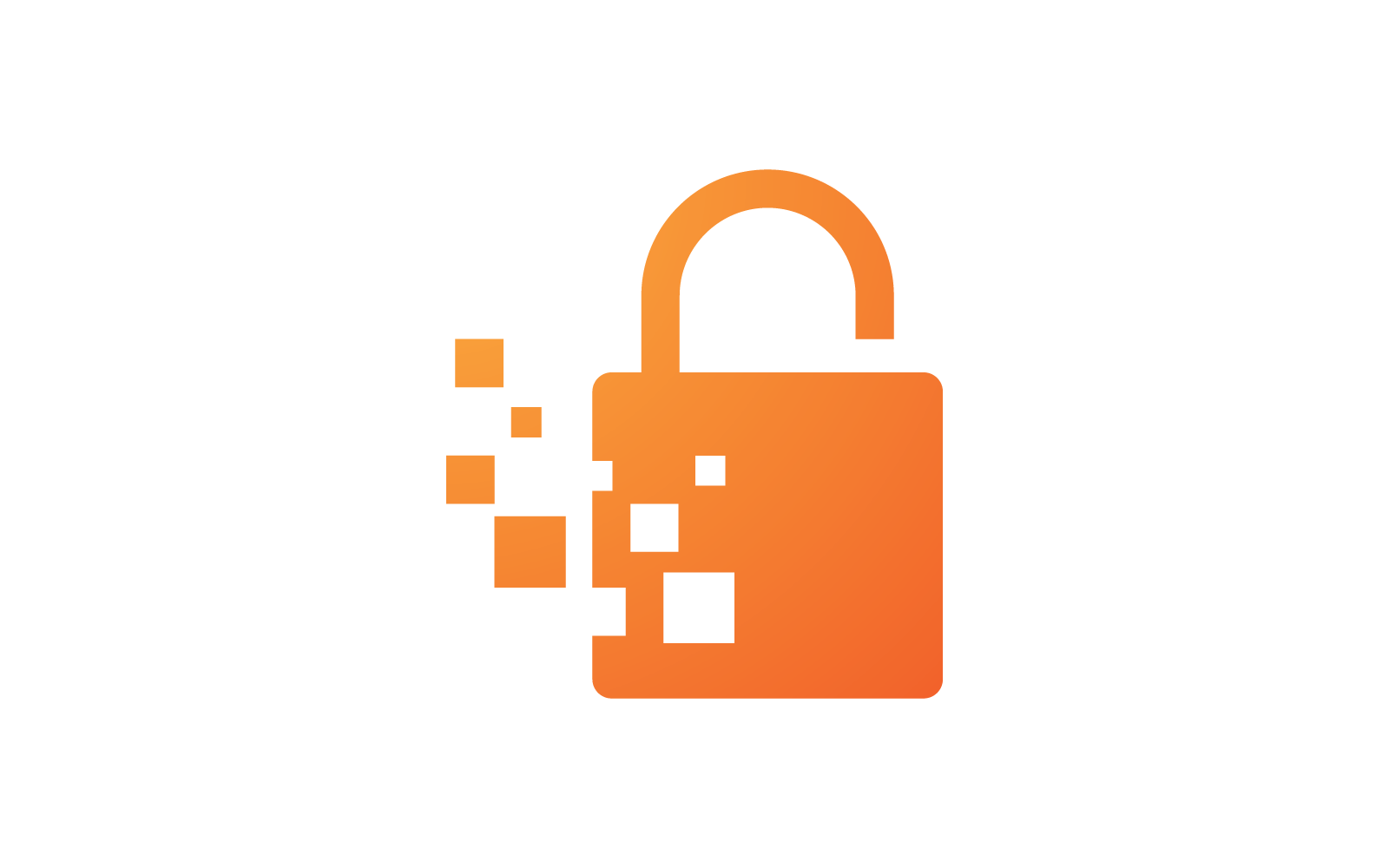 Modèle d'illustration vectorielle de logo de cadenas