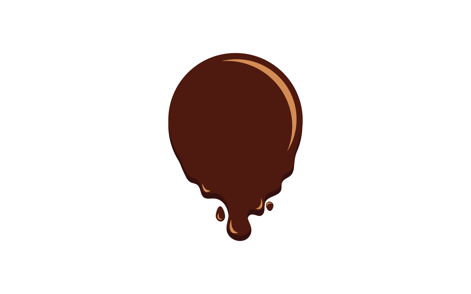 Schokolade Illustration Logo Vektor flaches Design