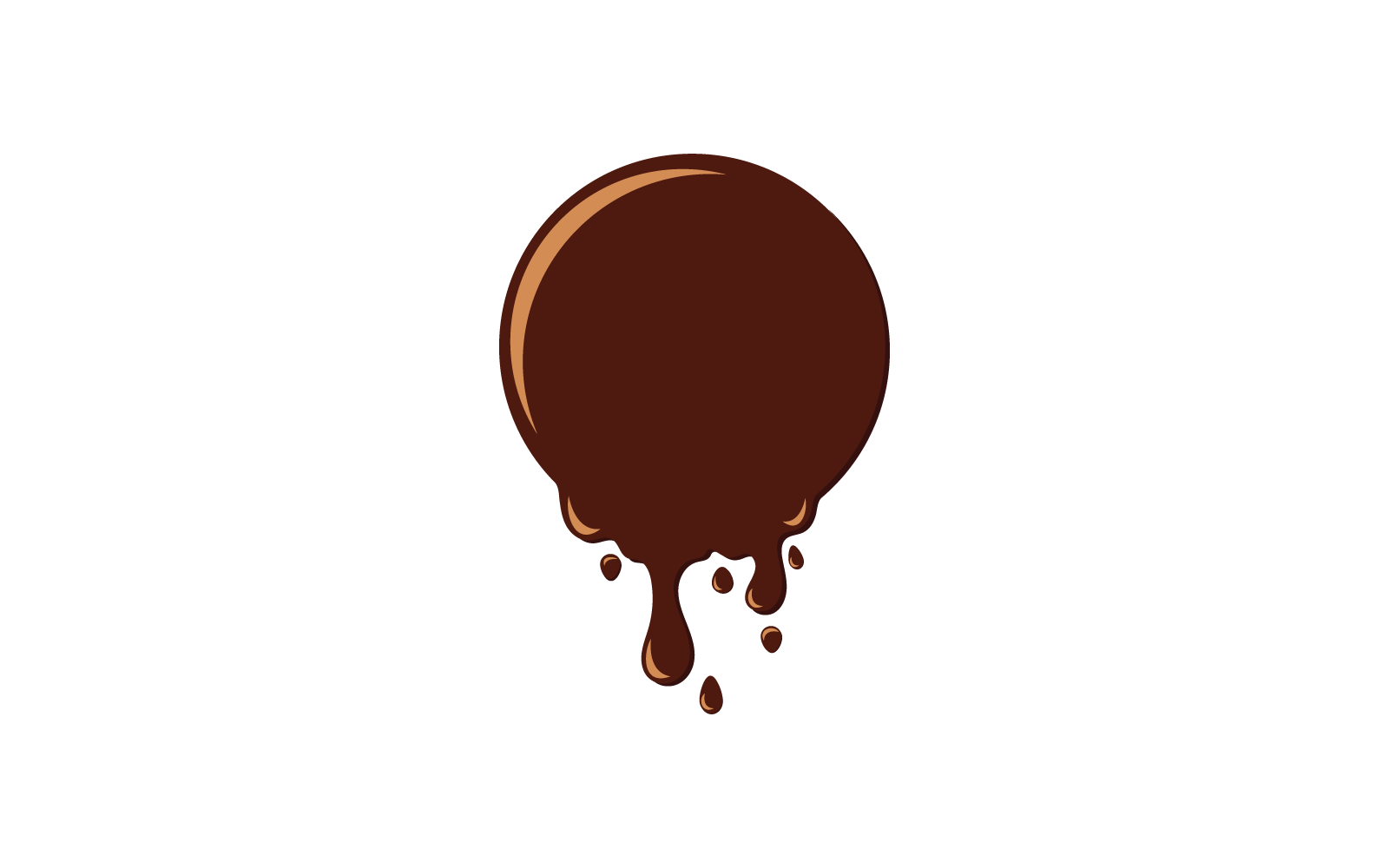 Schokolade Illustration Symbol Logo Vektor flaches Design