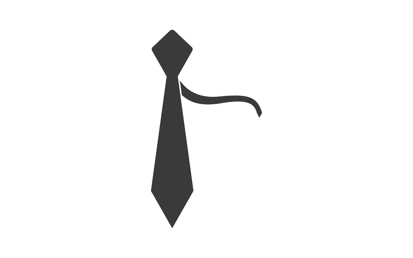 Modèle vectoriel de conception d'illustration de logo de cravate