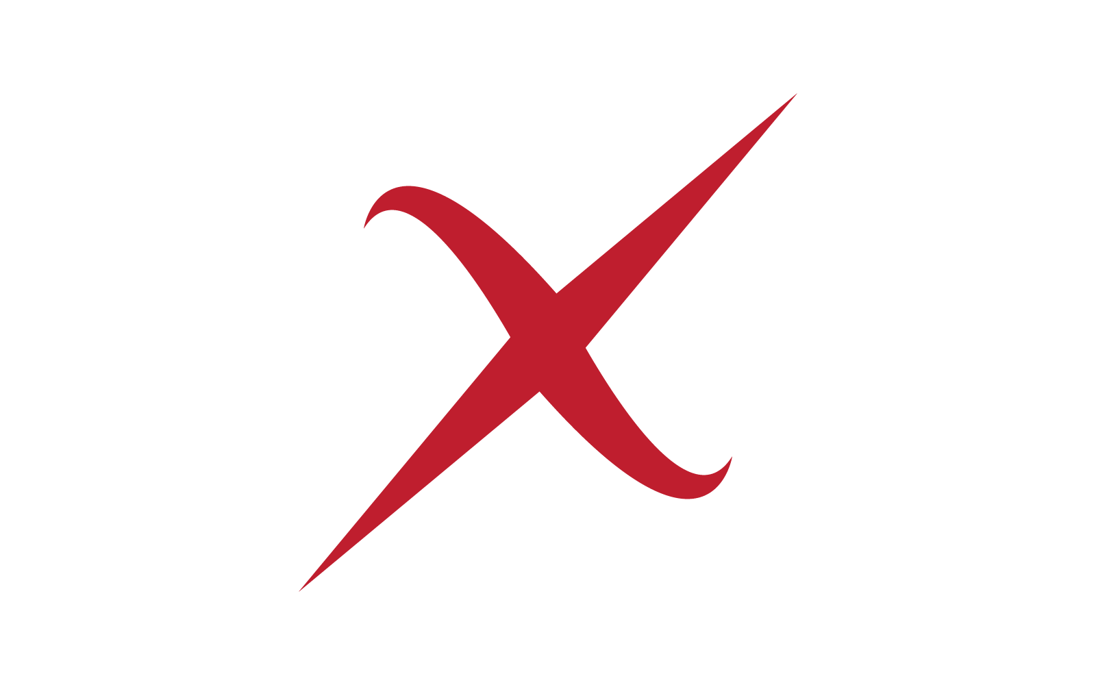 X harfi logo şablonu simge vektör tasarımı - TemplateMonster