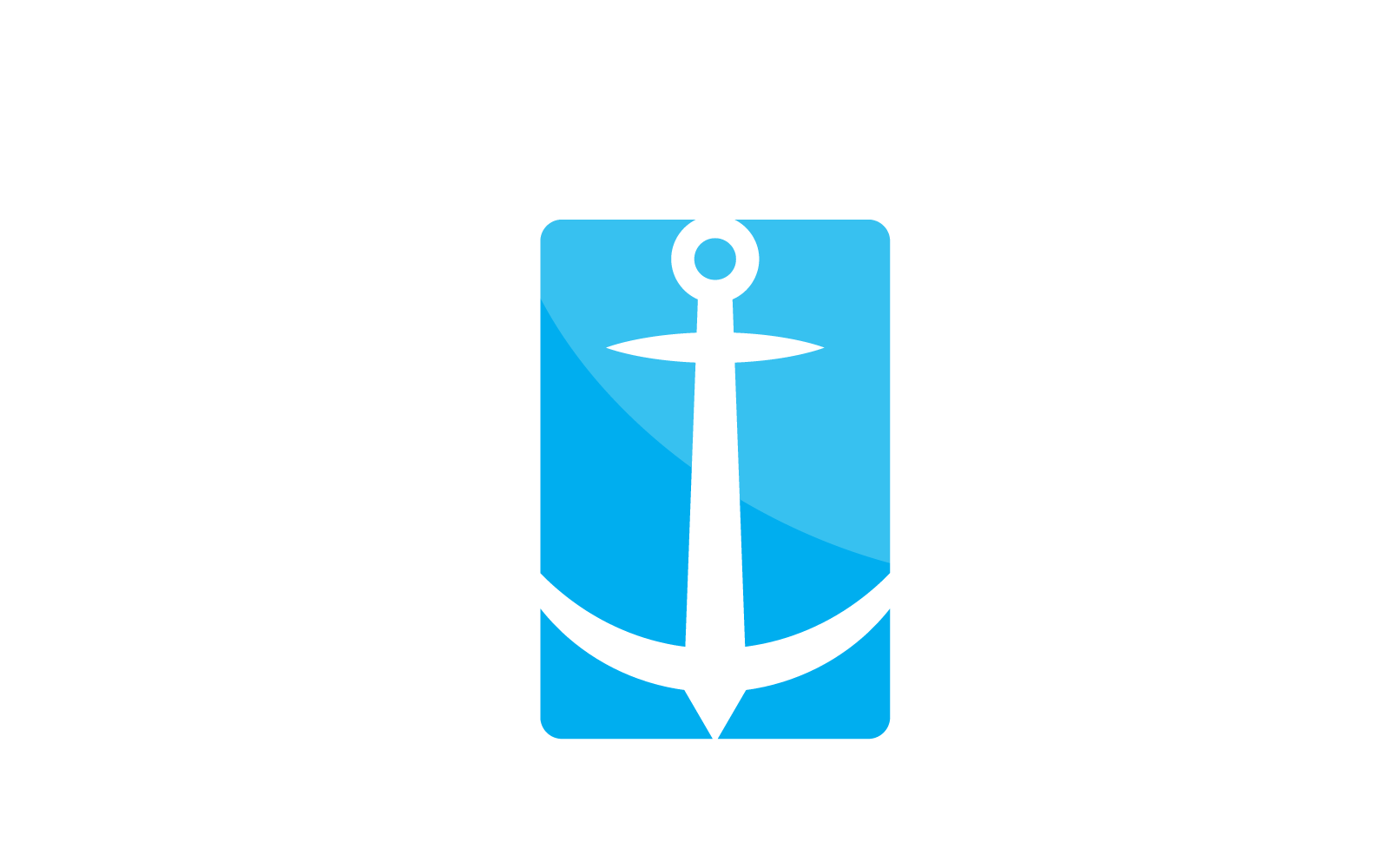 Design de vetor de ícone de modelo de ilustração de logotipo de âncora