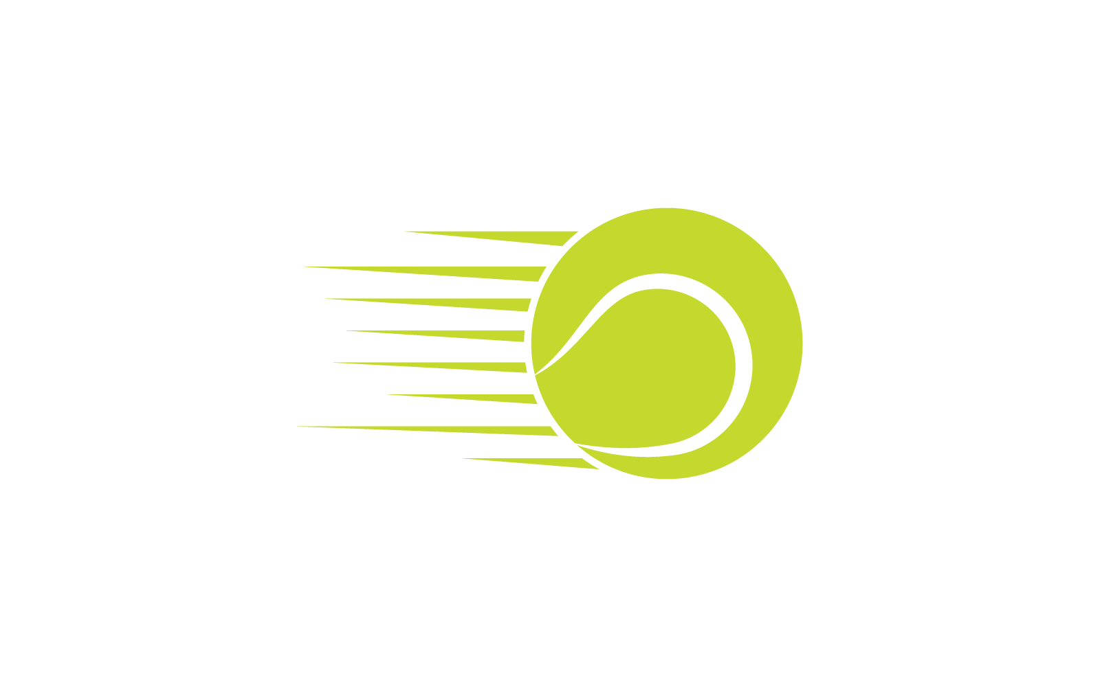 Modèle vectoriel de logo d'illustration de balle de tennis