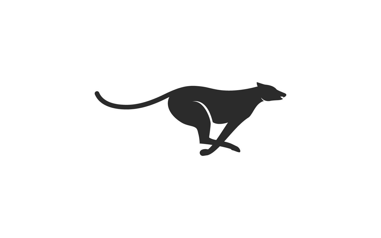 Modèle d'illustration du logo guépard vectoriel design plat