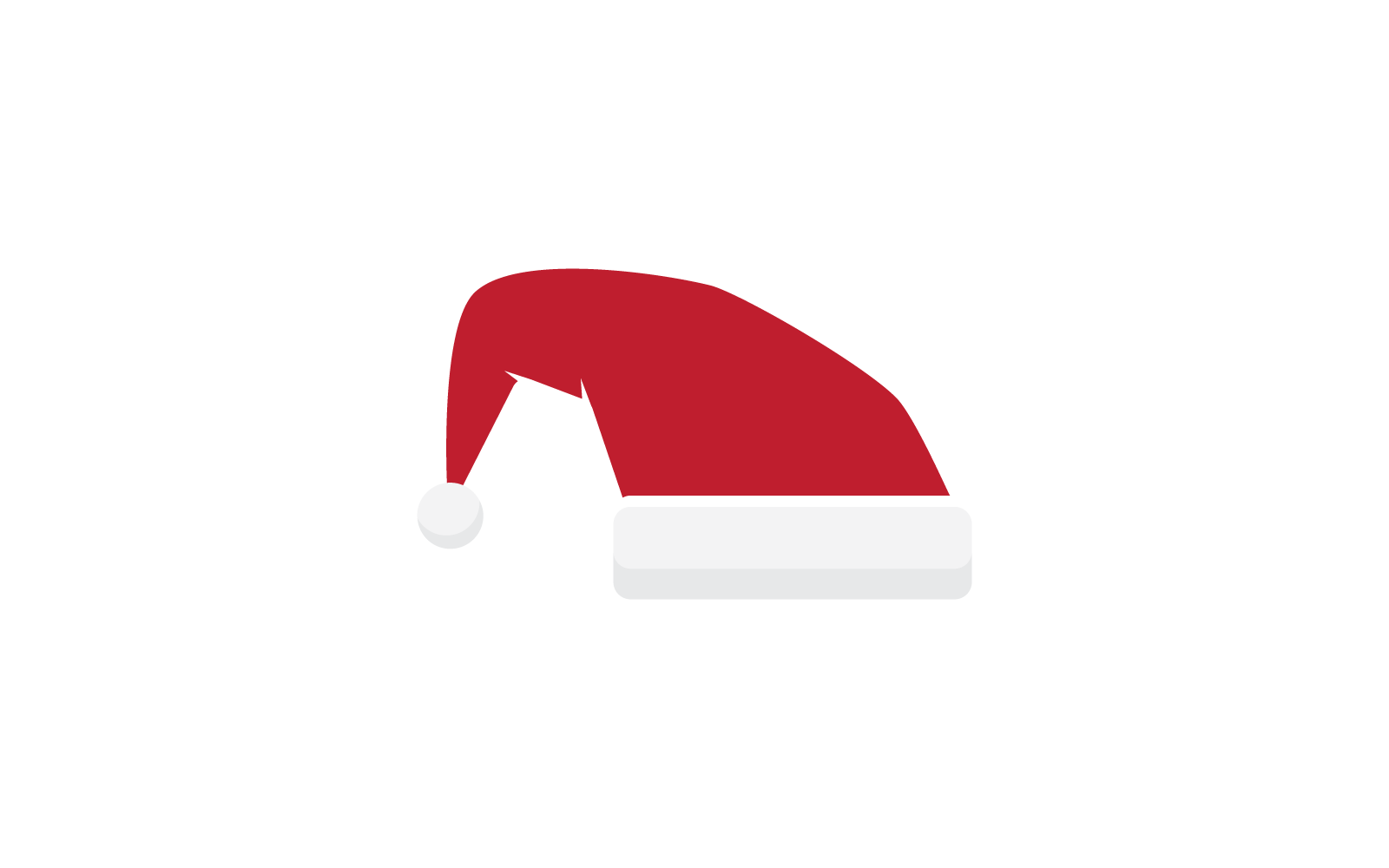 Santa cap design illustration icône vecteur design plat