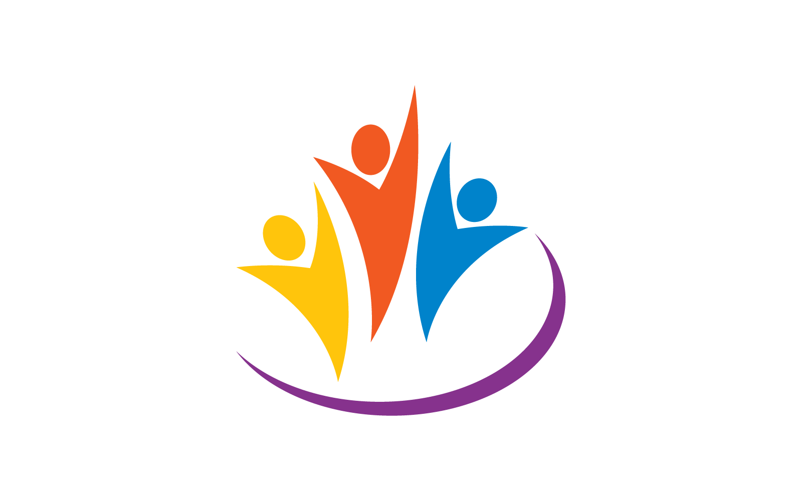 Vector de logotipo de diseño comunitario, de red y social