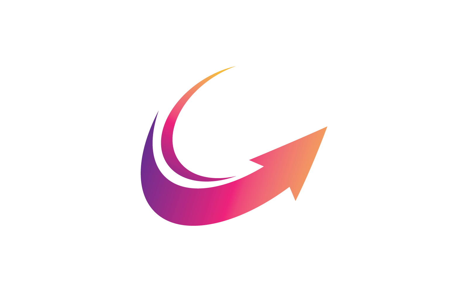 Modèle vectoriel de logo d'illustration de conception de flèche
