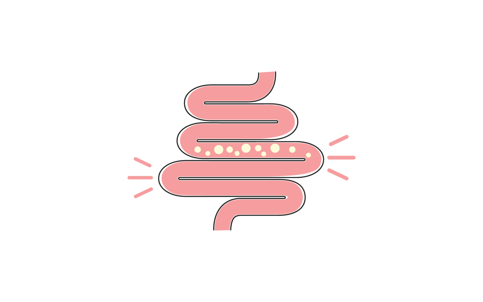 Vetor de design de ícone de ilustração de intestino