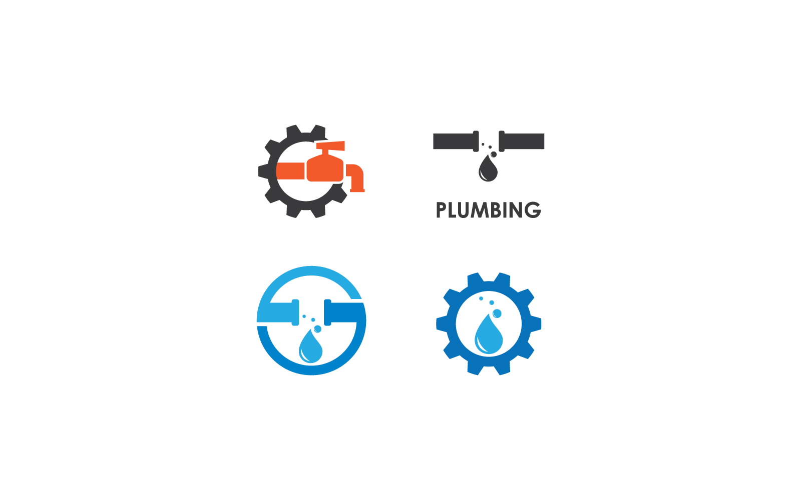 Sanitär-Logo-Vektor-Illustration-Design-Unternehmen