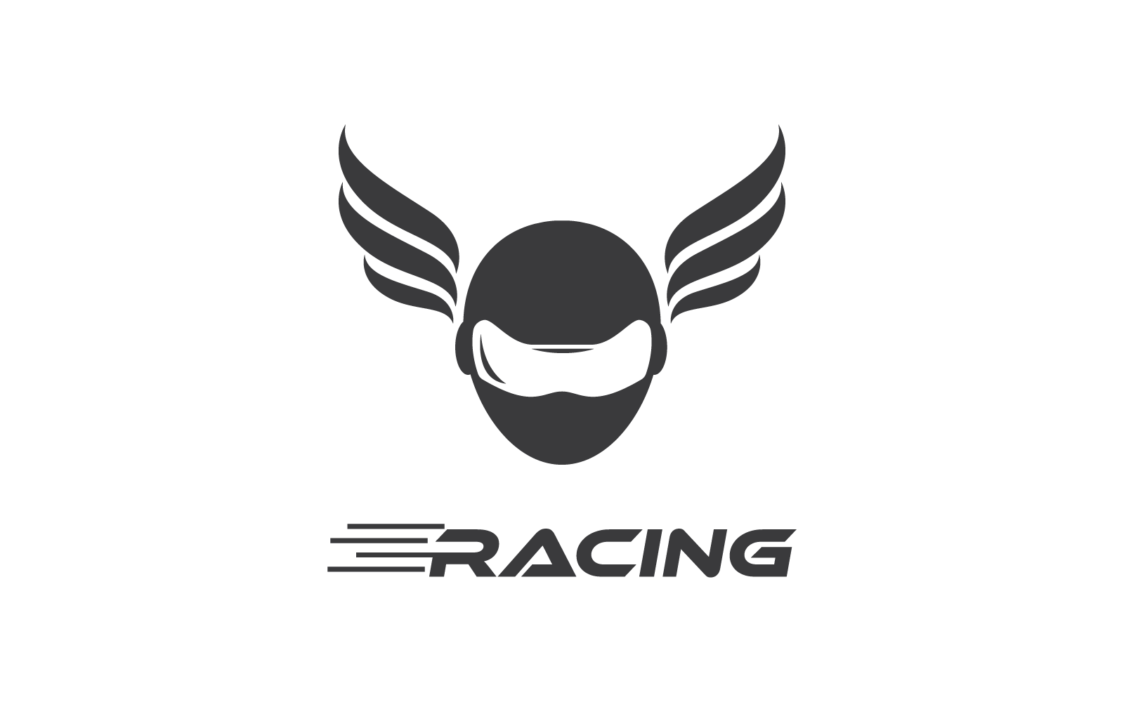 Diseño de ilustración de vector de logotipo de casco de motocicleta