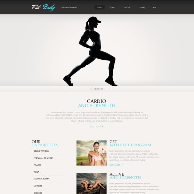 Fitness Website Templates