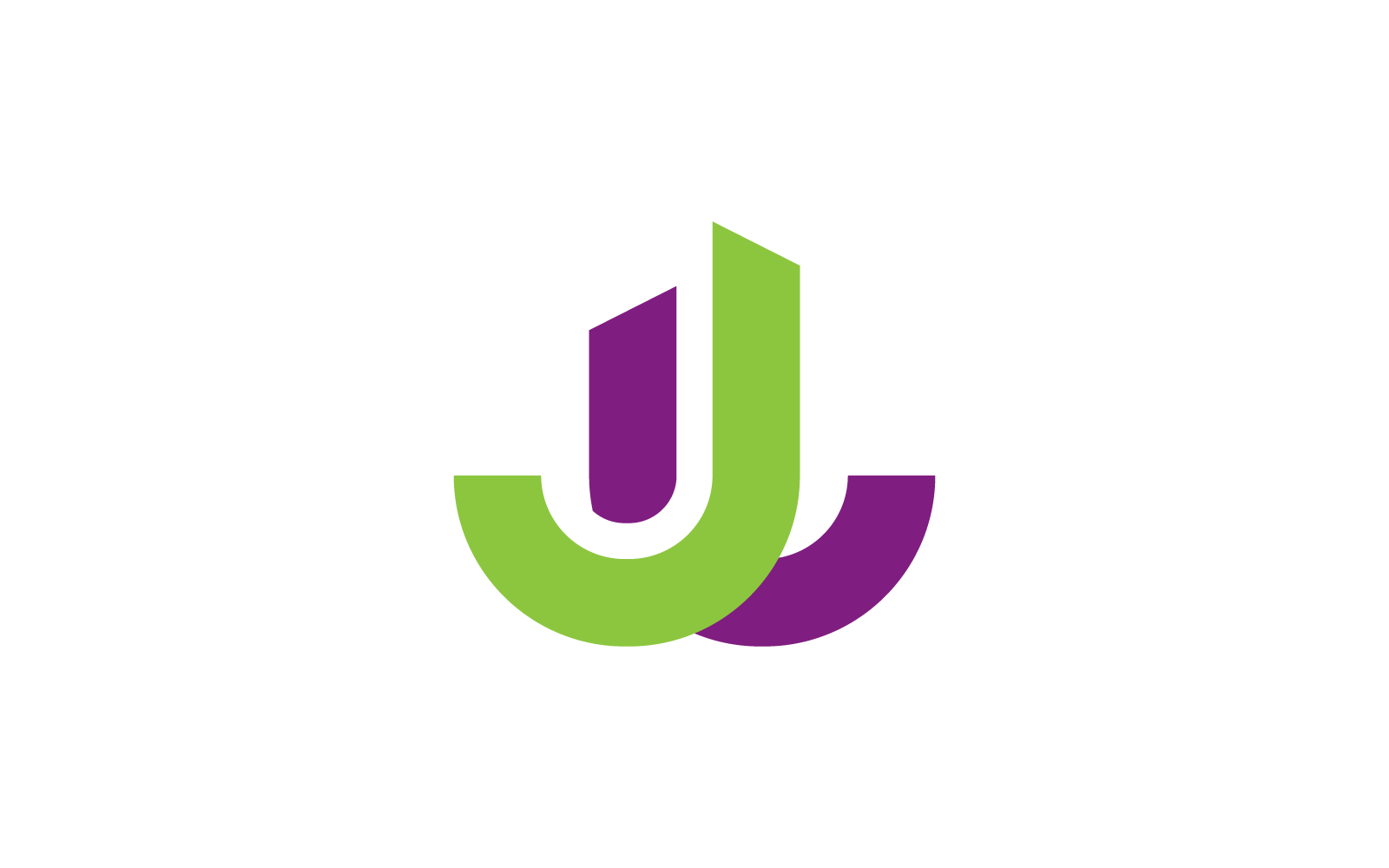 Modelo de design de vetor de logotipo de letra J inicial