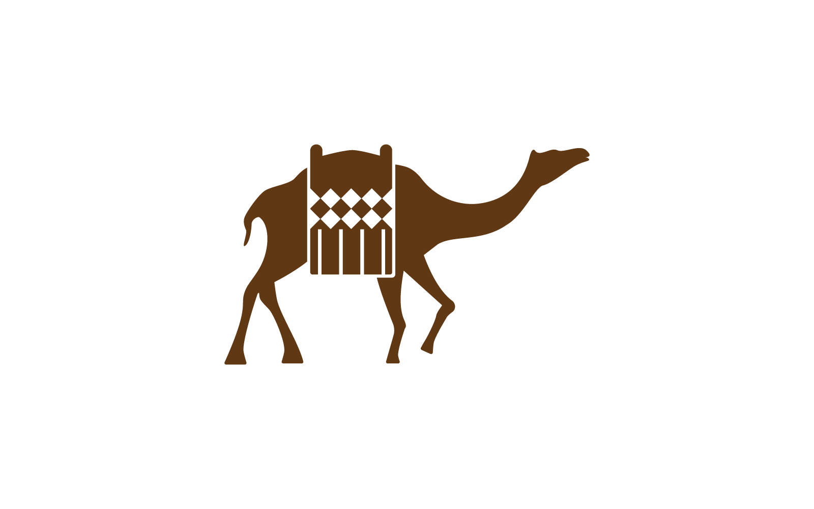 Camel illustration logo icon vector design - TemplateMonster