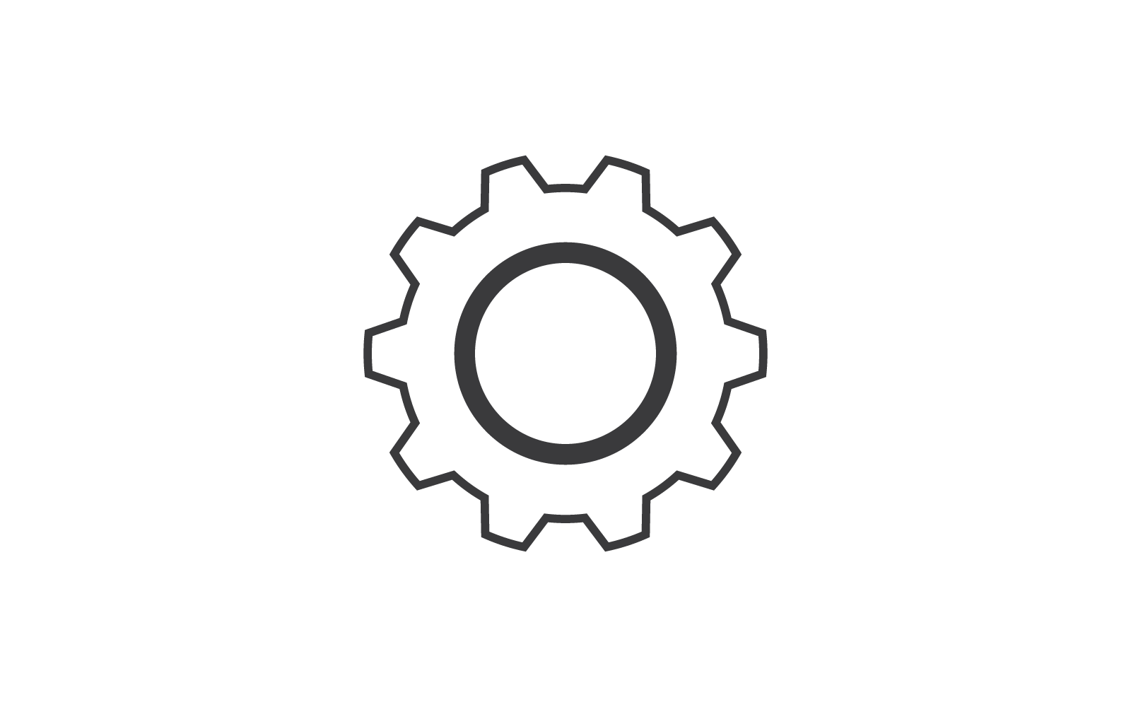 Plantilla vectorial de diseño de logotipo de tecnología de engranajes