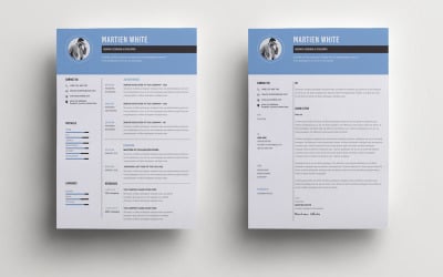Modern Bold Resume Resume Template #79233 - TemplateMonster