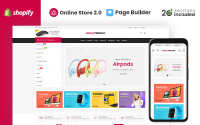 Techayo Electronics Store Shopify Theme - TemplateMonster
