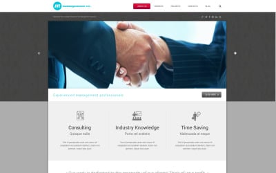Free Management Company Website Templates - Create a Free Business ...