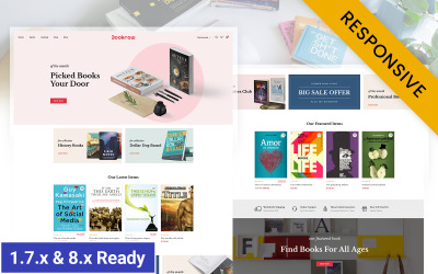 Naomi Book Store PrestaShop Theme #76876 - TemplateMonster