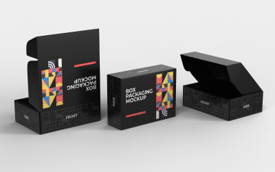 Box Packaging Mockup PSD Template Vol 03 - TemplateMonster