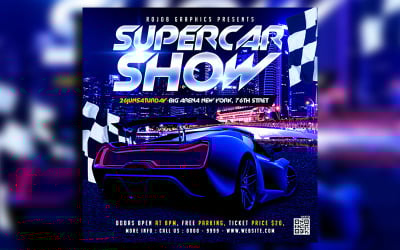 New Car Show social media post design template