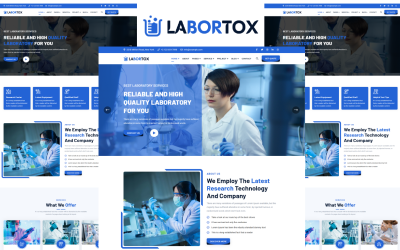 Lab Website Templates from TemplateMonster