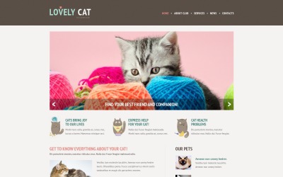 Free Cat Website Templates - 12 Best Cat Breeder Web Themes