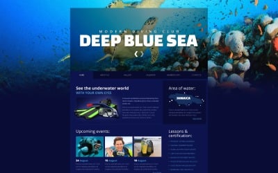 4+ Free Diving HTML Website Templates - TemplateMonster