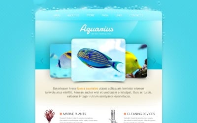 Free Fish Website Templates - 22 Best Aquarium & Fish Shop Web Themes