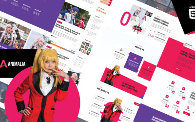 HTML5 Anime- und Manga-Website-Vorlagen von TemplateMonster