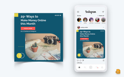 Online Money Earnings Social Media Instagram Post Design-06