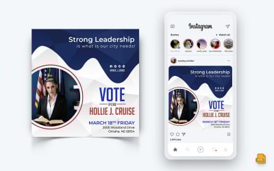 Political Campaign Social Media Instagram Post Design Template-05