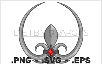 Japanese Demon Oni Vector Design With Katana