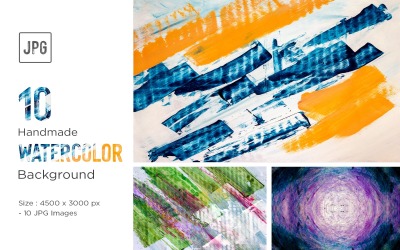 Watercolor Background Splotches and Blush Set