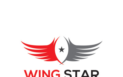 Minimal Wing Star Logo Template #280566 - TemplateMonster
