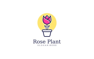 Houseplant Pot Plant Logo #286401 - TemplateMonster