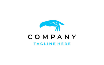 Line Art Elegantní ženské ruce Logo Design vektorové ilustrace