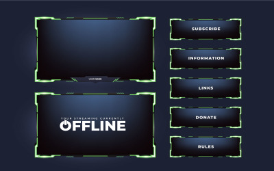 Live streaming overlay screen design - TemplateMonster