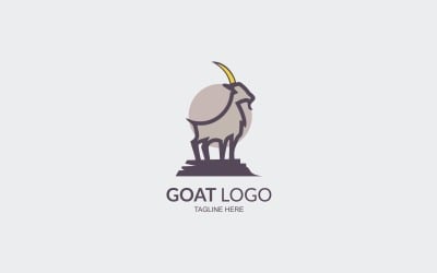 Keçi kafası logo tasarım şablonu #301631 - TemplateMonster