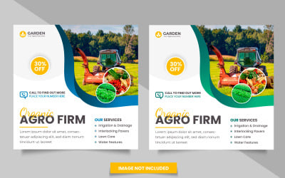 Agricultural and farming services social media post and social media ...